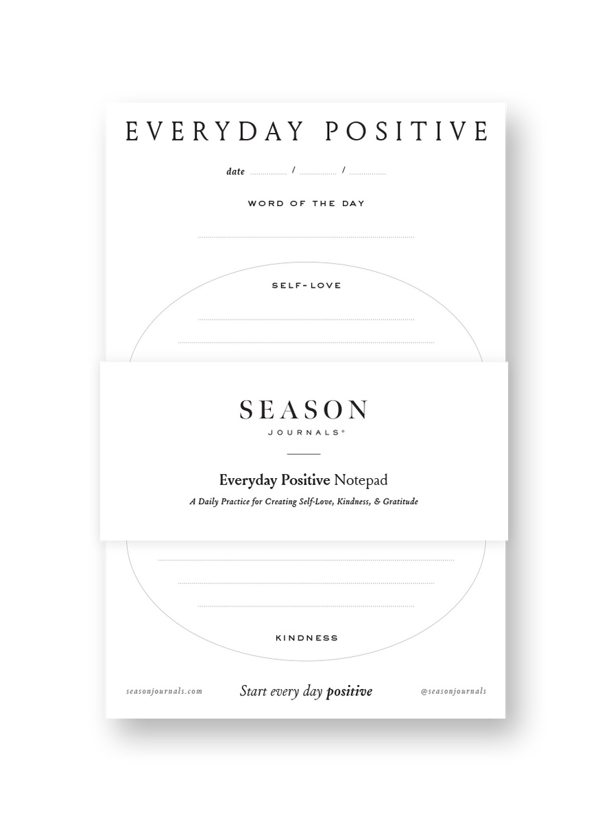 Everyday Positive Notepad | Journal Tool for Self-Love & Gratitude ...