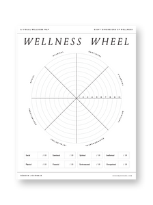 Wellness Wheel | Printable PDF | Instant Download – Season Journals